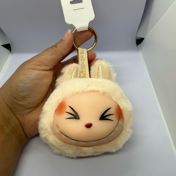 Labubu | Accessories | Labubu The Monster Face Keychain Cream Color ...